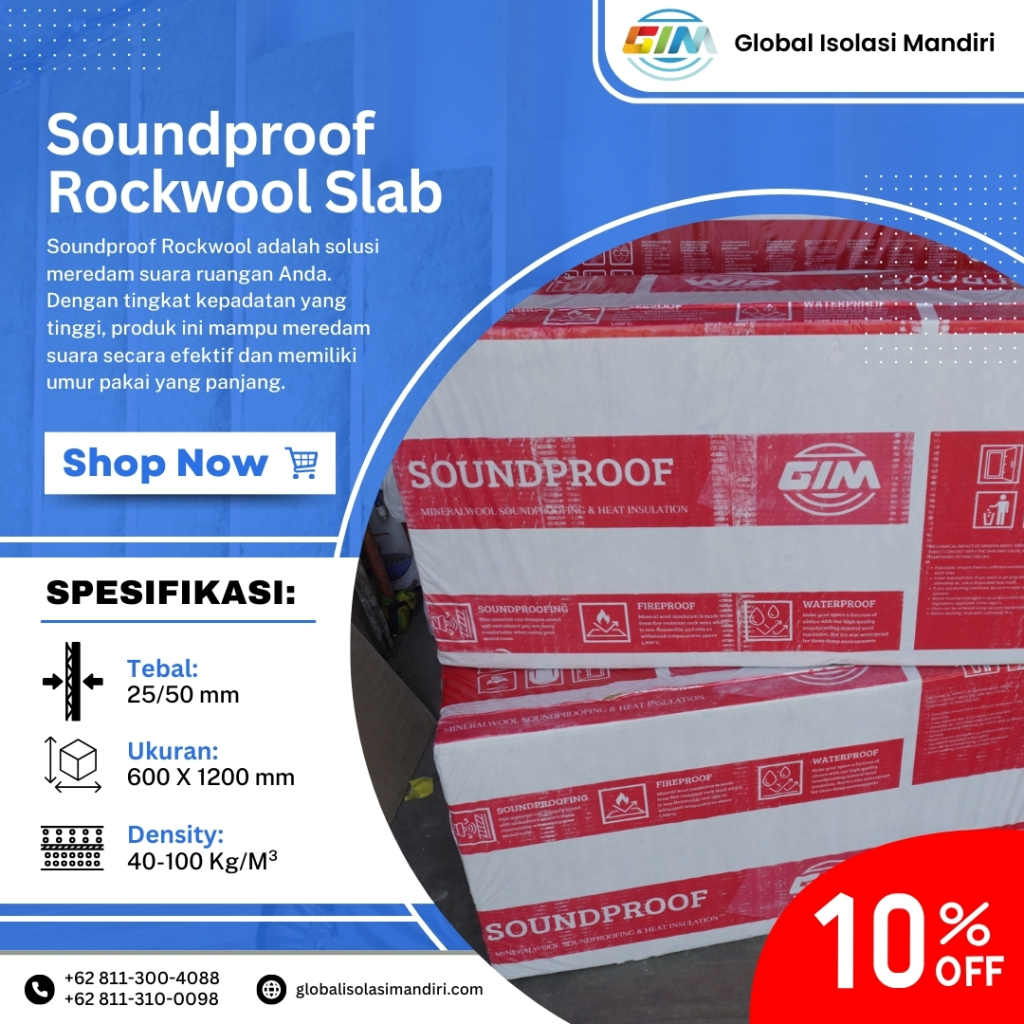 Rockwool Slab Soundproof untuk Solusi Isolasi Termal dan Akustik yang ...